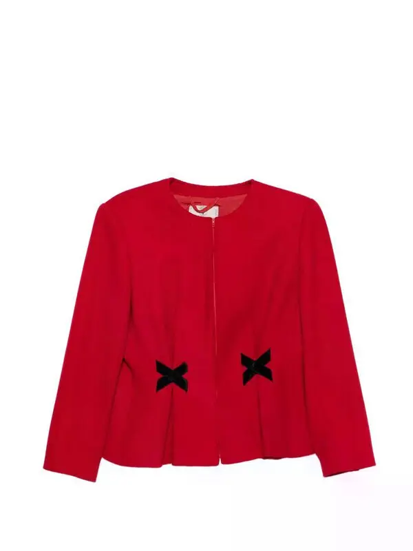 Valentino Garavani 1980s Bow-detail Jacket - Red