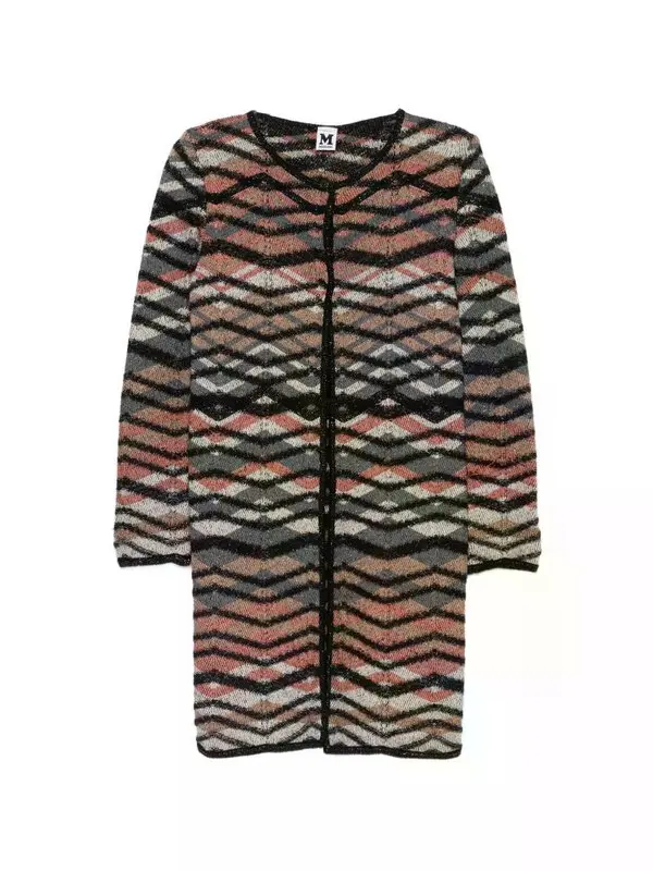 Missoni 2000s Zigzag-knit Cardigan - Black
