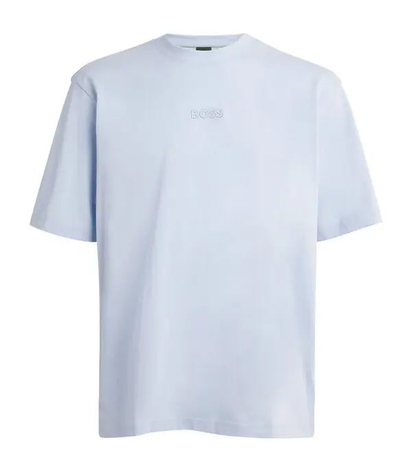 BOSS Cotton Logo T-shirt - Blue