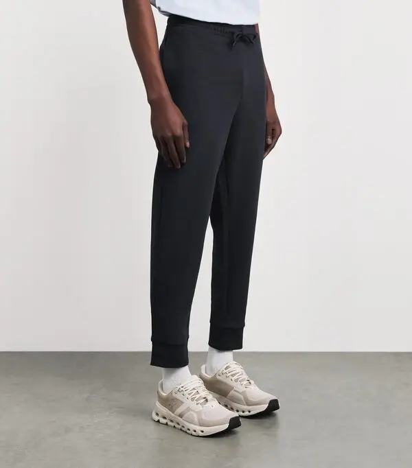 BOSS Stretch-cotton Logo Sweatpants - Blue