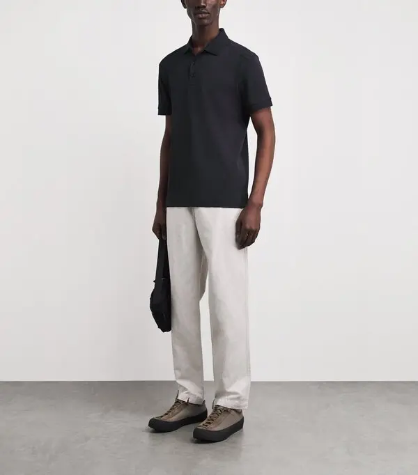 BOSS Cotton Shoulder Logo Polo Shirt