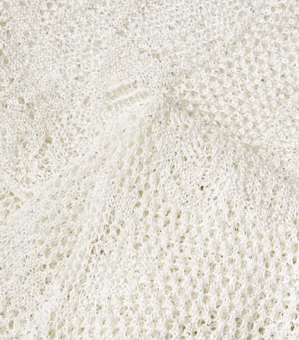 Fabiana Filippi Sequinned Open-work Midi Dress
