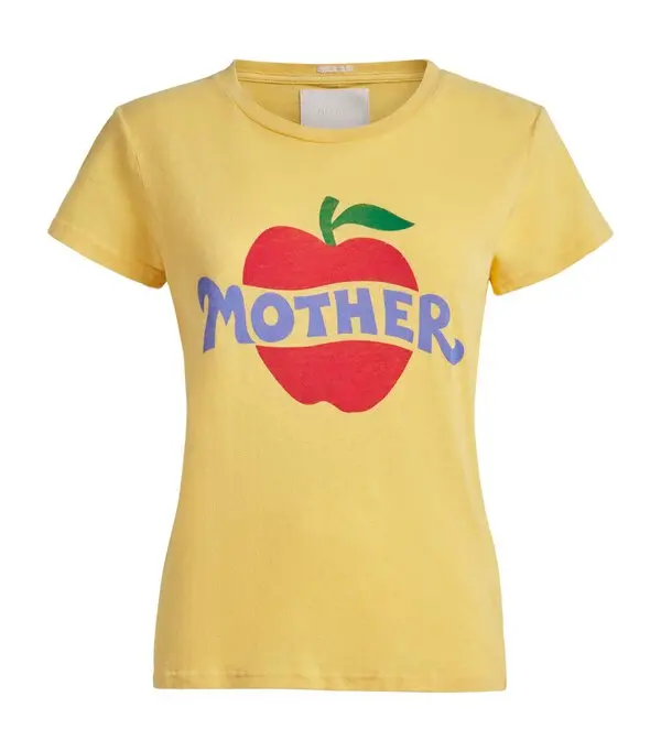 MOTHER Cotton-linen The Lil Sinful T-shirt