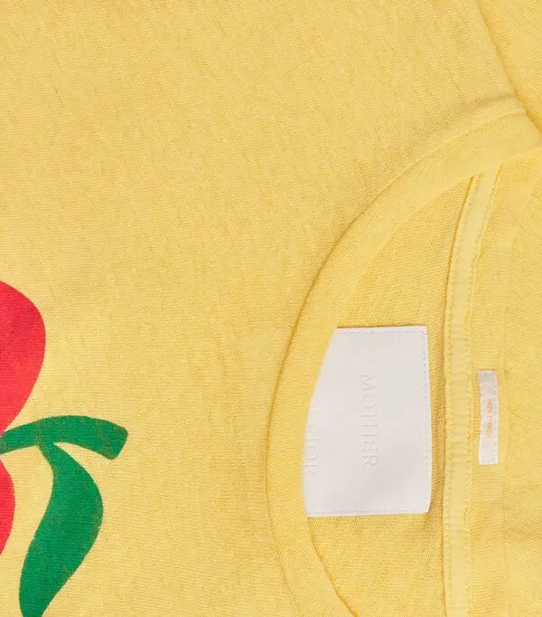 MOTHER Cotton-linen The Lil Sinful T-shirt