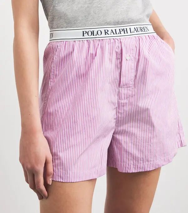 Polo Ralph Lauren Cotton Stripe Logo Pyjama Shorts
