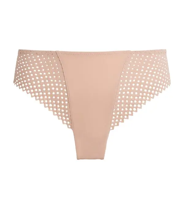 Wolford Romantic Net Briefs - Beige