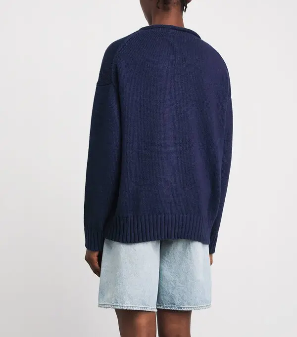 Polo Ralph Lauren Cotton-linen Sitting Polo Bear Pullover