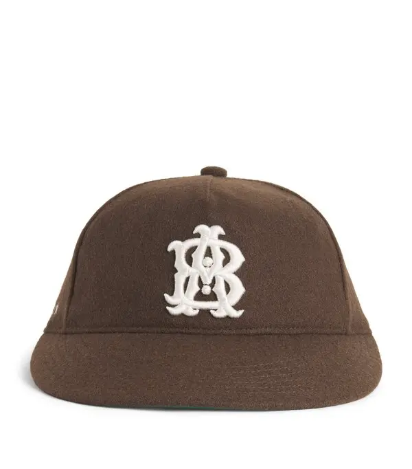 ABOUT:BLANK Wool-blend Felt Monogram Cap - Brown