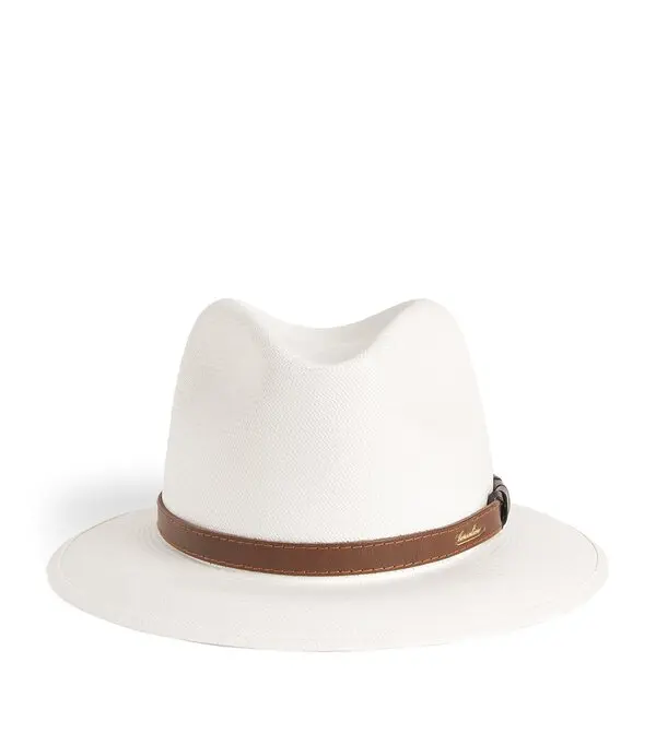 Borsalino Country Panama Straw Hat - Red
