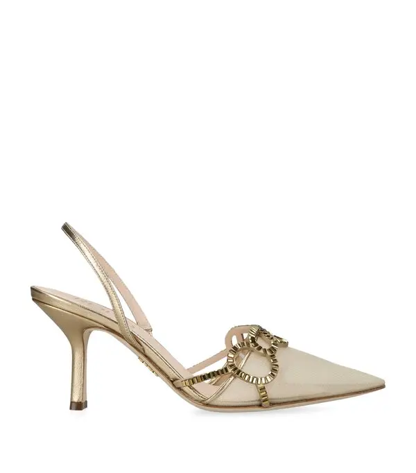 Rodo Metallic Leather Rosie Slingback Pumps
