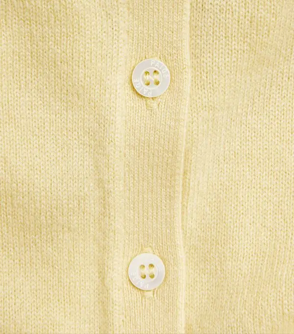 Paige Cashmere Brioche Cardigan - Yellow