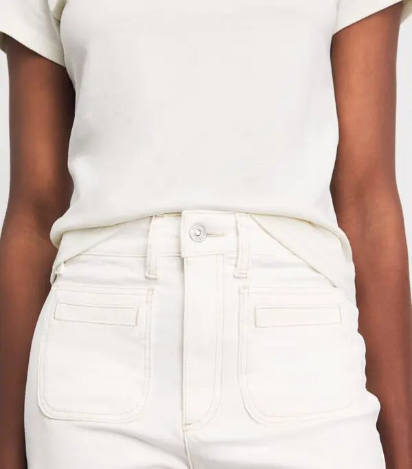 Paige Anessa Wide-leg Jeans - White