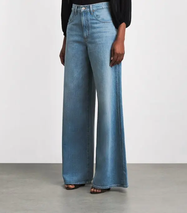 Paige Cameron Wide-leg Jeans - Blue