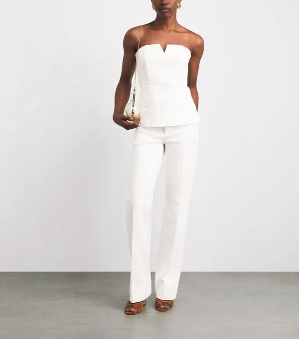 Paige Stevie Bootcut Jeans - White