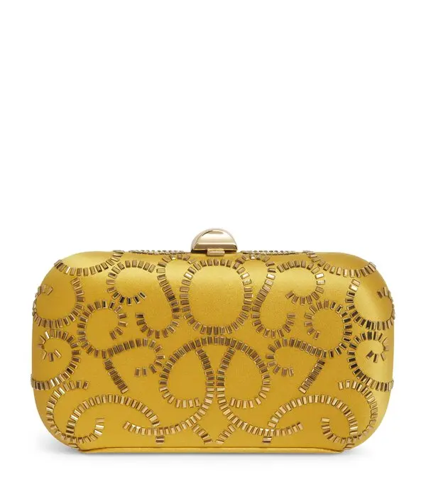 Rodo Satin Embellished Clutch