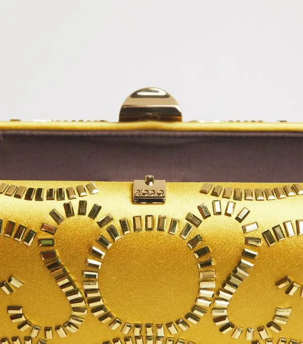 Rodo Satin Embellished Clutch