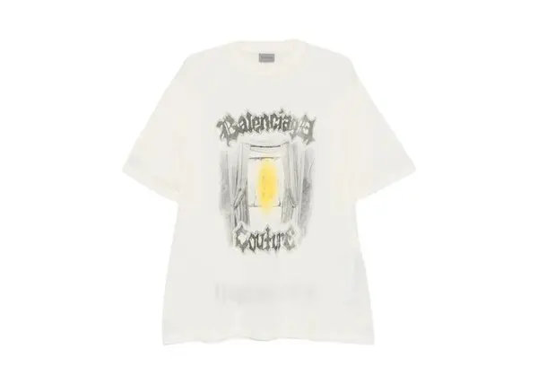 Balenciaga Shaped T-shirt - Cream