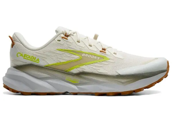 Brooks Cascadia 19 Sneakers - Coconut/olive/ginger