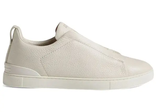 Zegna Deerskin Triple Stitch - White