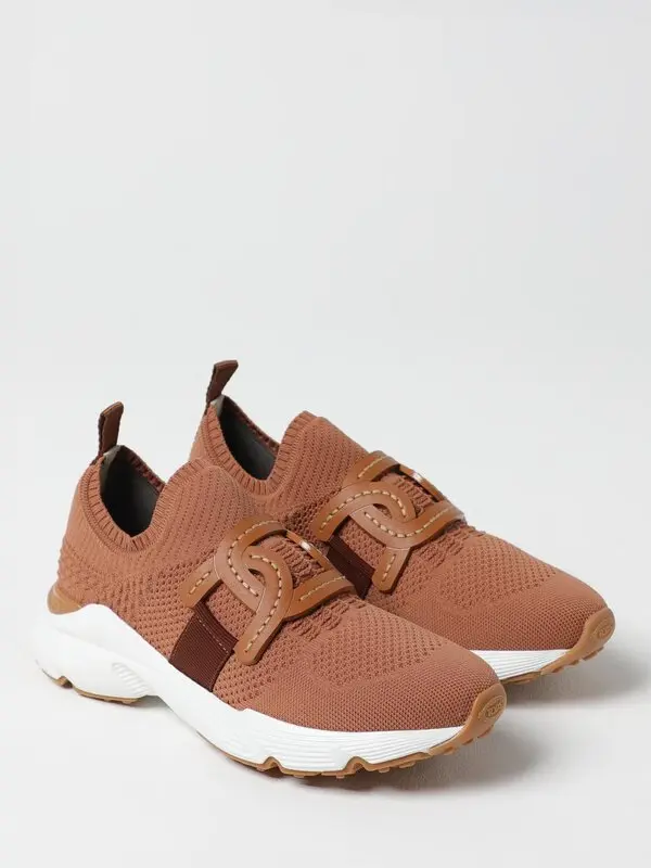 TOD'S Slip-on Sneakers With Horsebit Detail - Camel