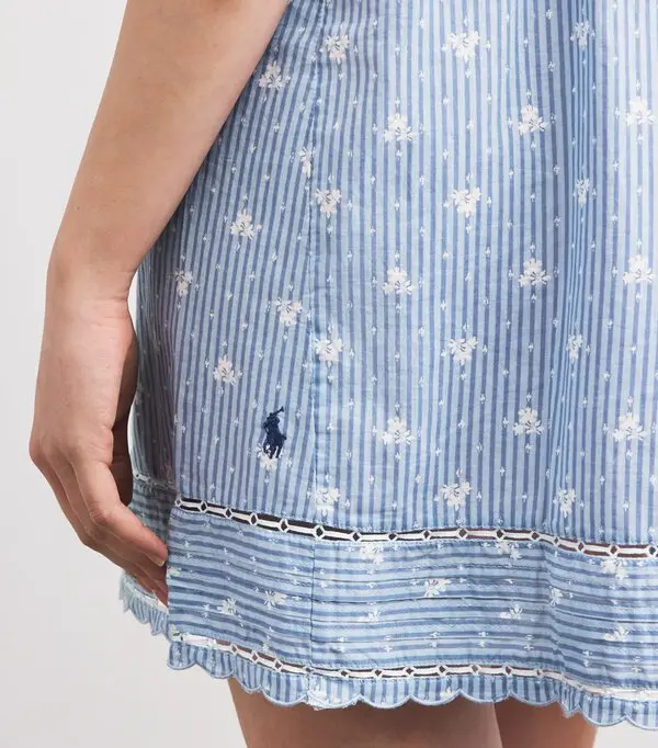 Polo Ralph Lauren Cotton Stripe Mini Dress