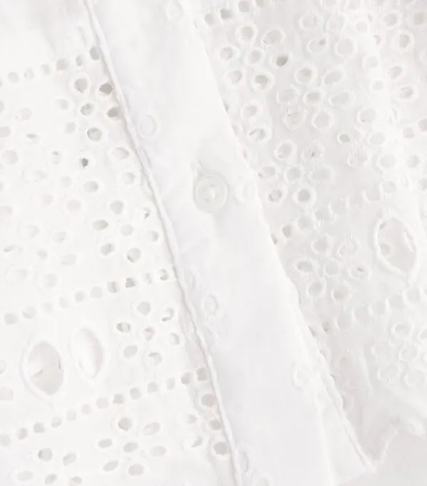 Polo Ralph Lauren Cotton Openwork Mini Nightdress