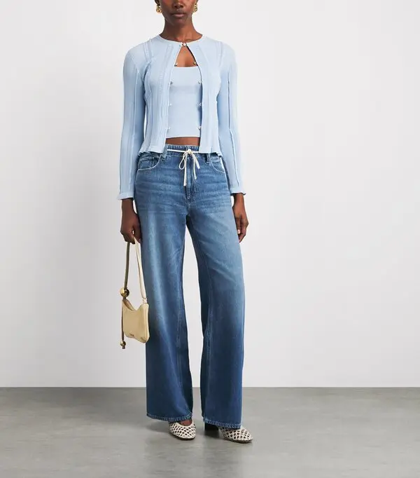 Paige Zoey Wide-leg Jeans - Blue