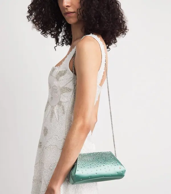 Rodo Satin Embellished Clutch