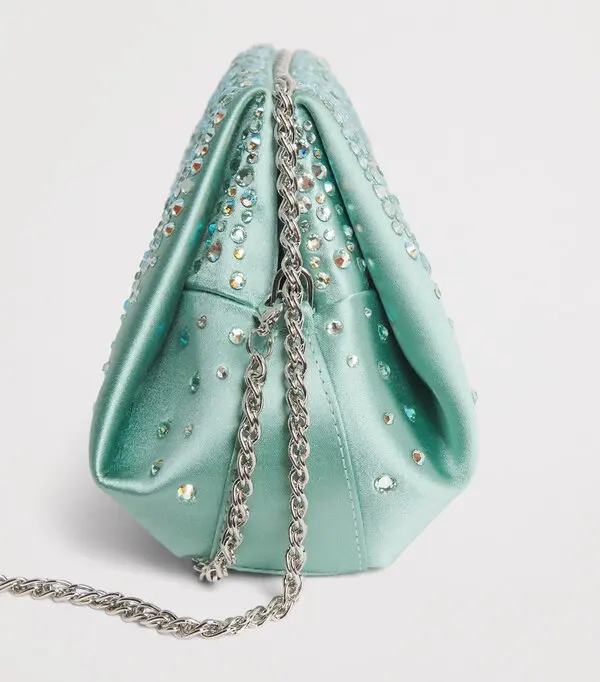 Rodo Satin Embellished Clutch