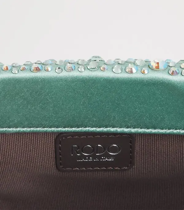 Rodo Satin Embellished Clutch