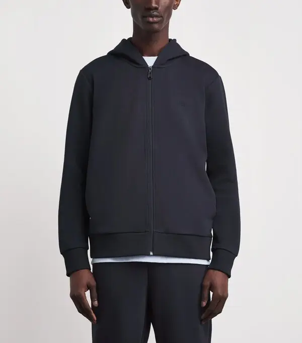 BOSS Stretch-cotton Logo Hoodie