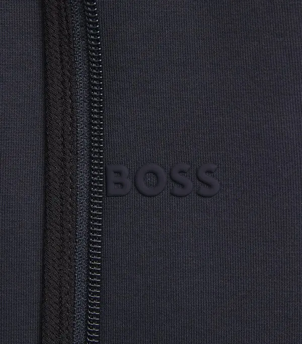 BOSS Stretch-cotton Logo Hoodie