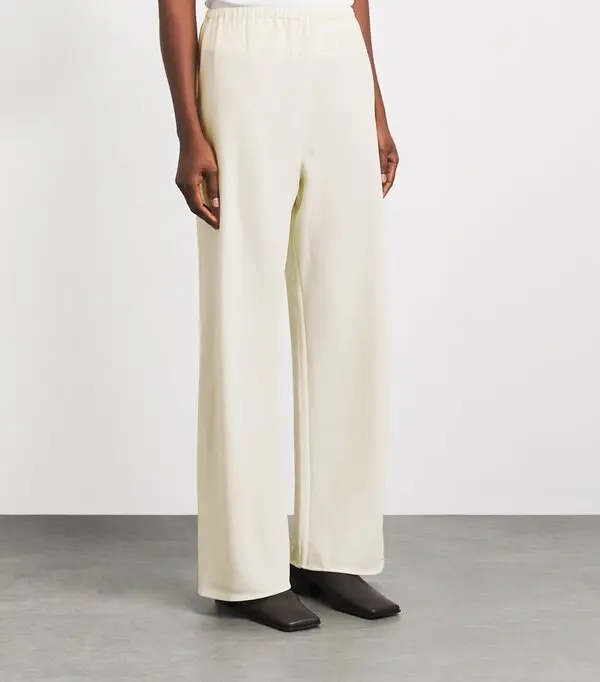 Almada Label Satin Bea Wide-leg Trousers