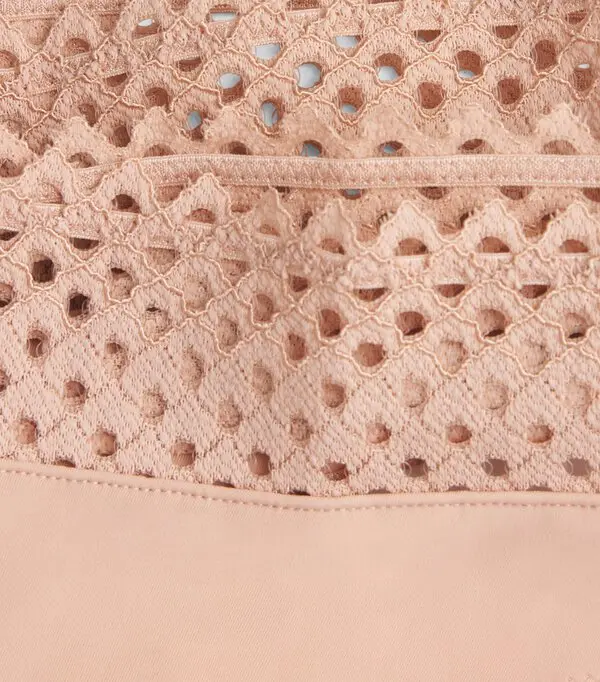 Wolford Romantic Net Thong - Beige