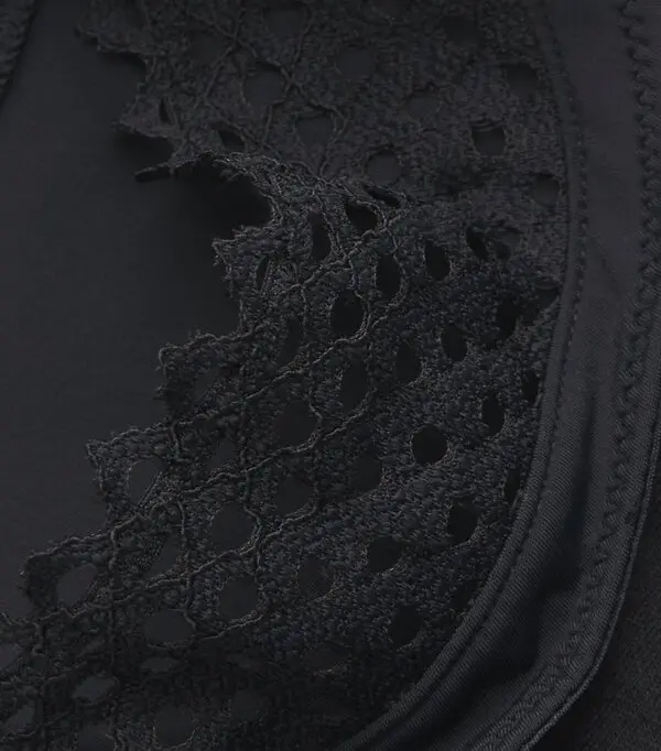 Wolford Romantic Net Thong - Black