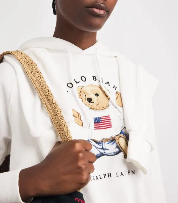 Polo Ralph Lauren Micro-towelling Hoodie With Sitting Polo Bear Graphic