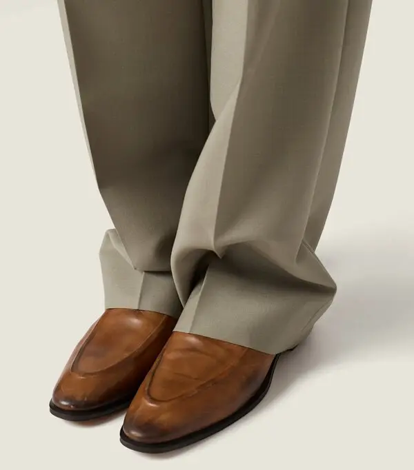 Miu Miu Mohair-wool Tailored Trousers - Neutral