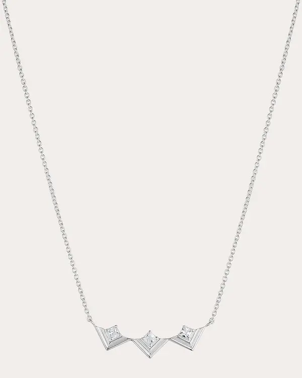 PARKFORD Revival Frame Pendant Necklace - Silver
