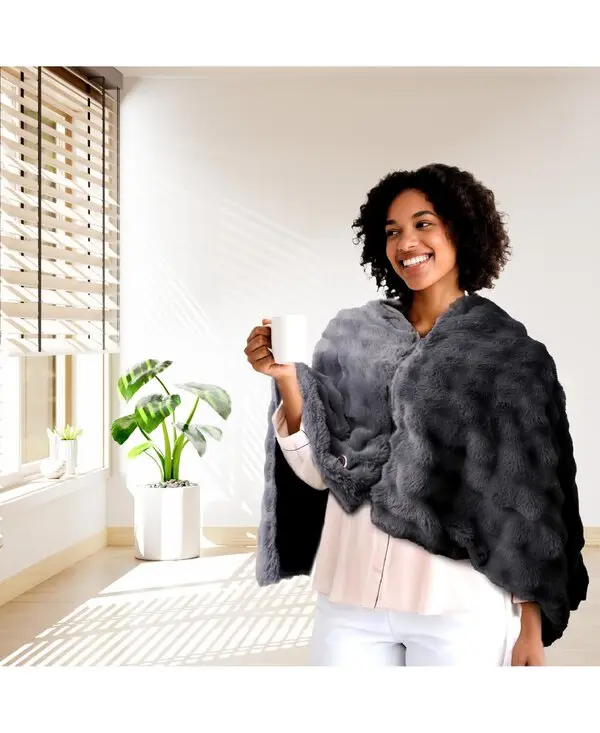 PURSONIC Heated Poncho Shawl & Xl Full Body Heating Pad