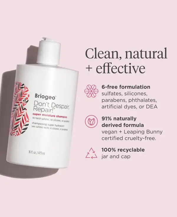 BRIOGEO Don't Despair Repair Super Moisture Jumbo Shampoo