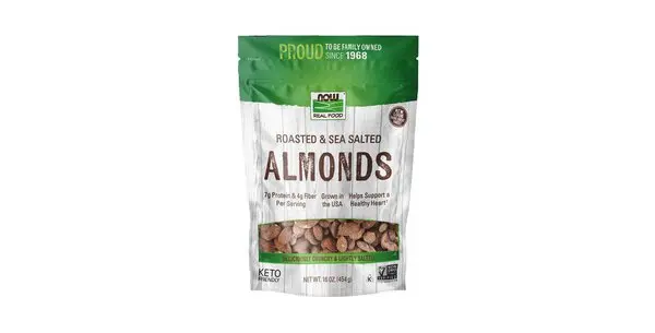 NOW FOODS Roasted Almonds With Sea Salt - No Color