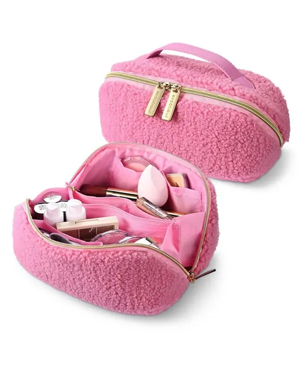 BYOOTIQUE Plush Travel Makeup Bag - Natrual