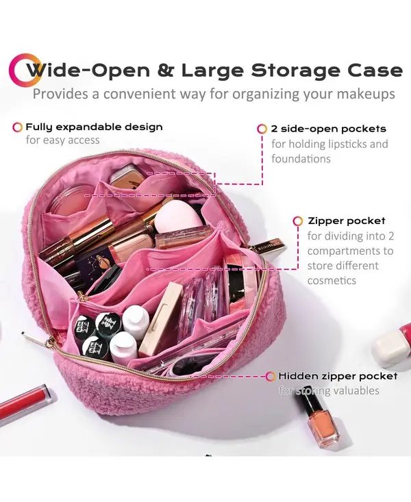 BYOOTIQUE Plush Travel Makeup Bag