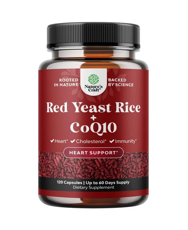 NATURE'S CRAFT Red Yeast Rice + Coq10 Capsules - No Color