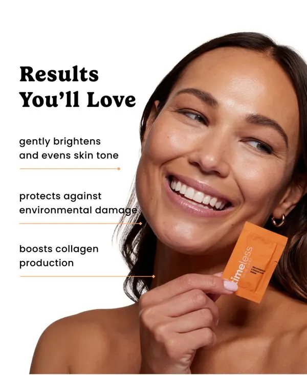 TIMELESS SKIN CARE 10% Vitamin C + E Ferulic Acid Serum Single Use Pouches