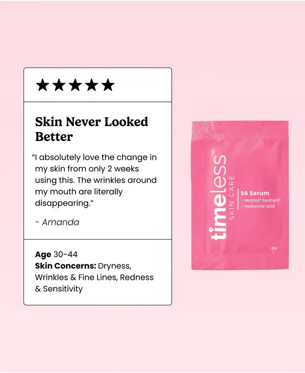 TIMELESS SKIN CARE Matrixyl Synthe 6 Peptide Serum Single Use Pouches - No Color