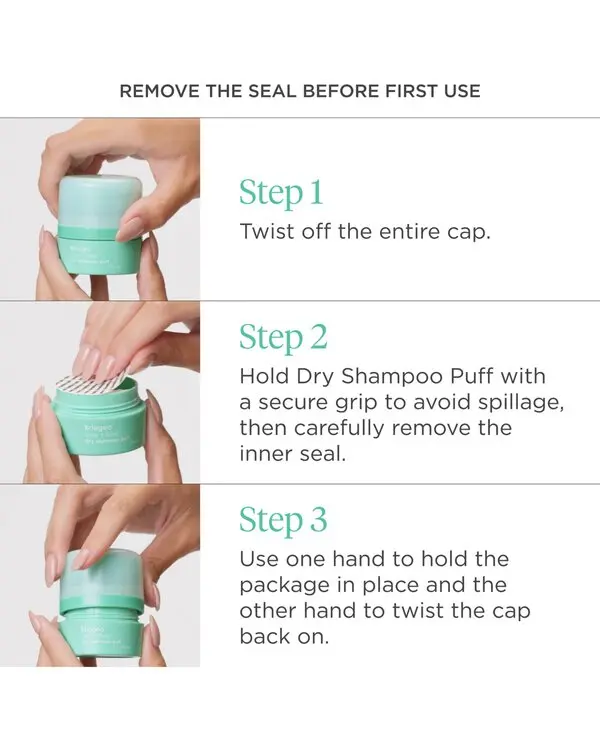 BRIOGEO Style + Treat Translucent Dry Shampoo Puff