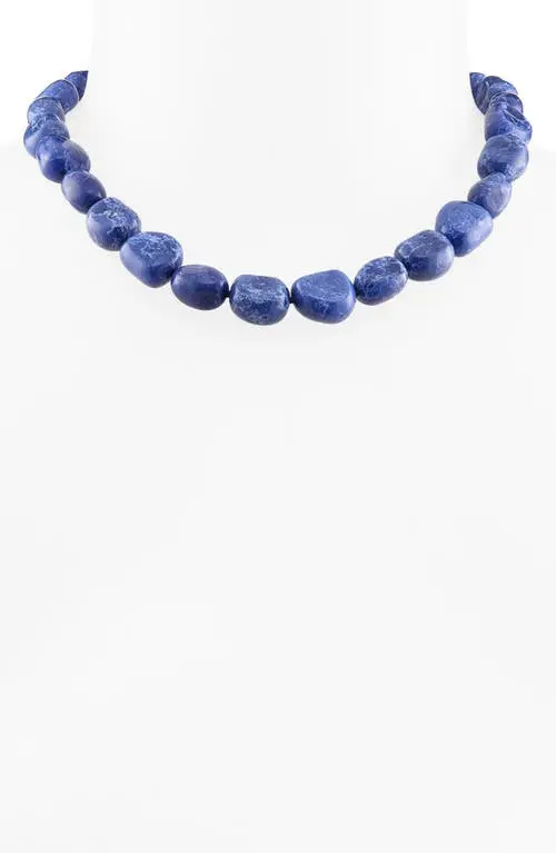 Lele Sadoughi Palm Beach Baroque Stone Collar Necklace