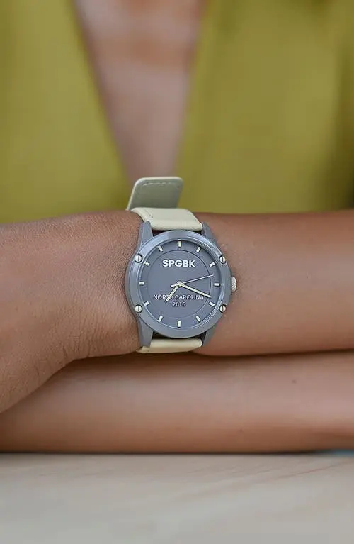 SPGBK WATCHES Leather Strap Watch
