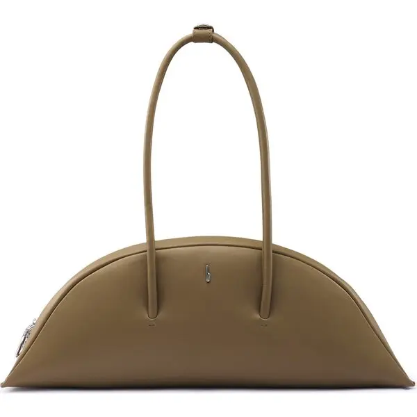 BEHNO Laverne Leather Bowler Bag - Palm